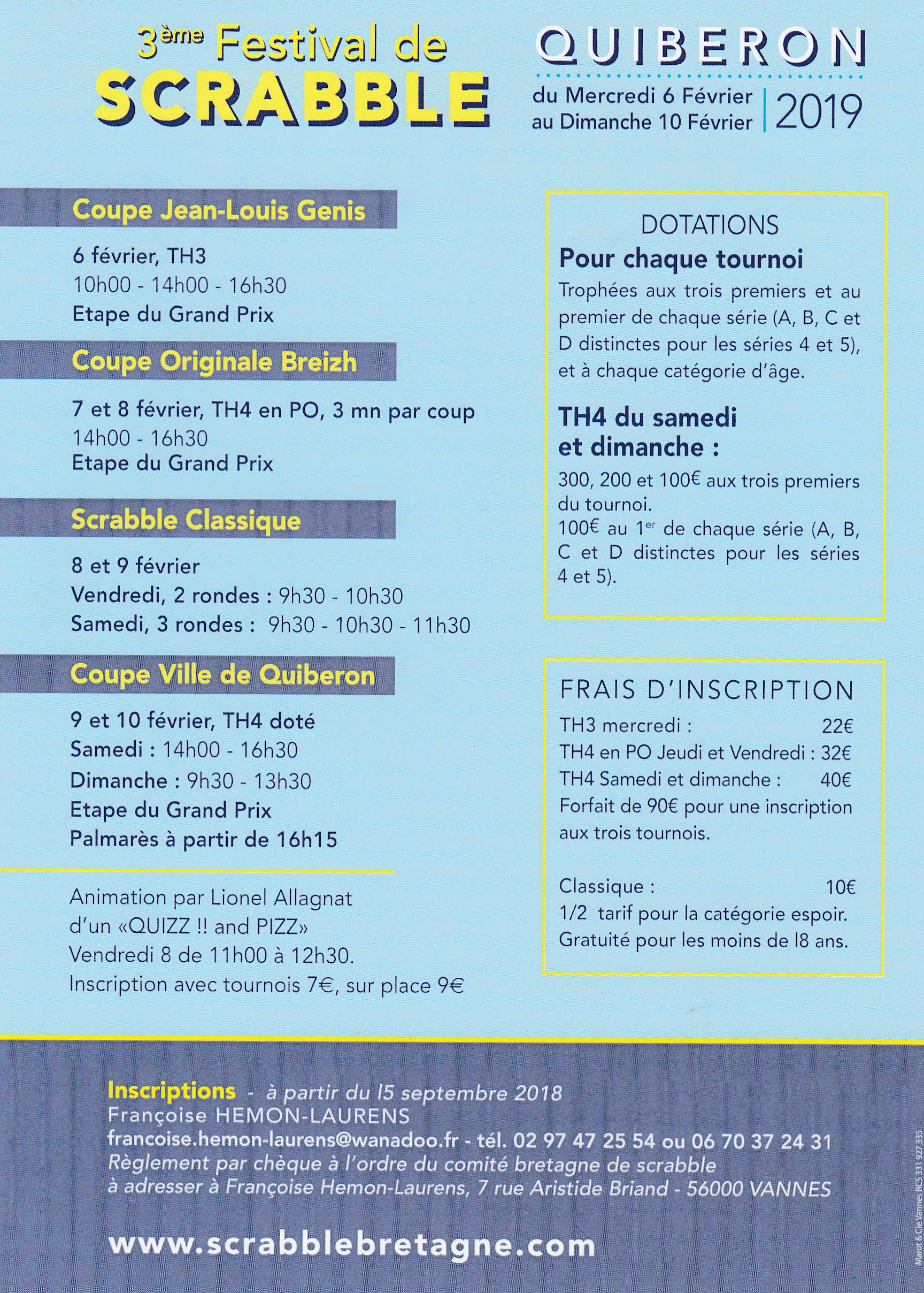 flyer quiberon 2019 verso | Scrabble Bretagne